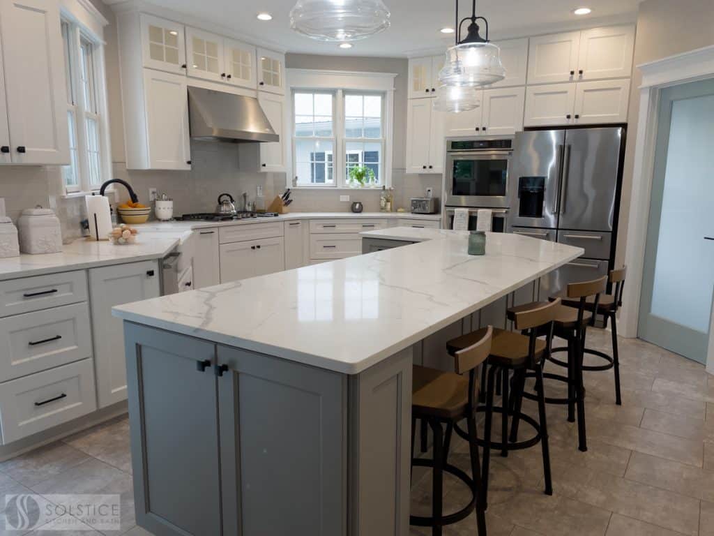 New Angle Kitchen Design | Maryland Creative Layout Project